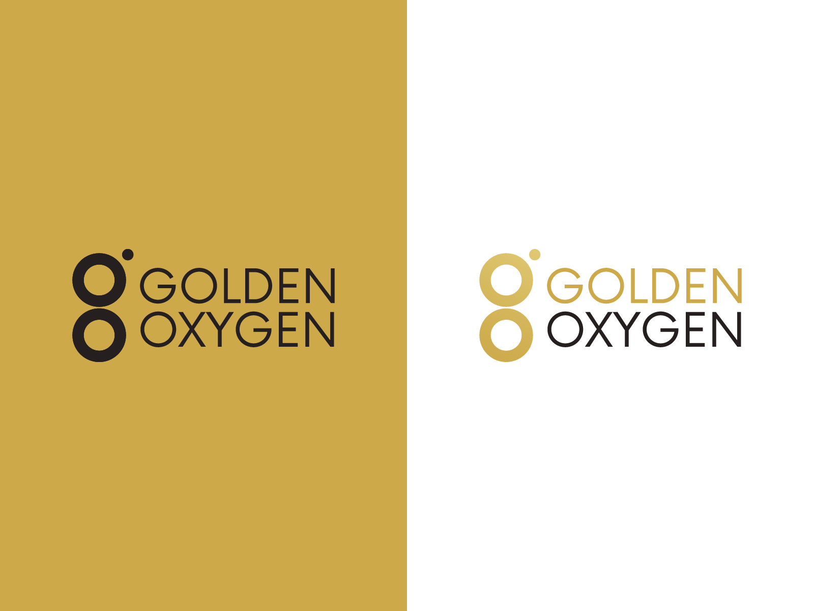Golden Oxygen Logo by Ugrasen Singh on Dribbble