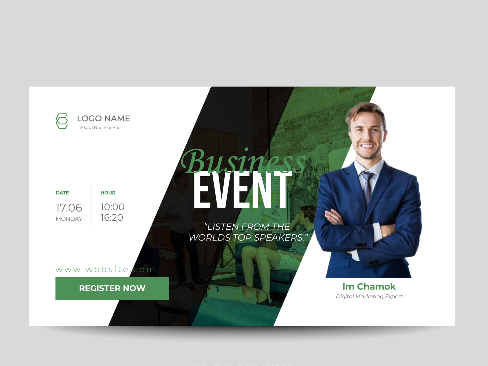 Business event banner by im chamok on Dribbble