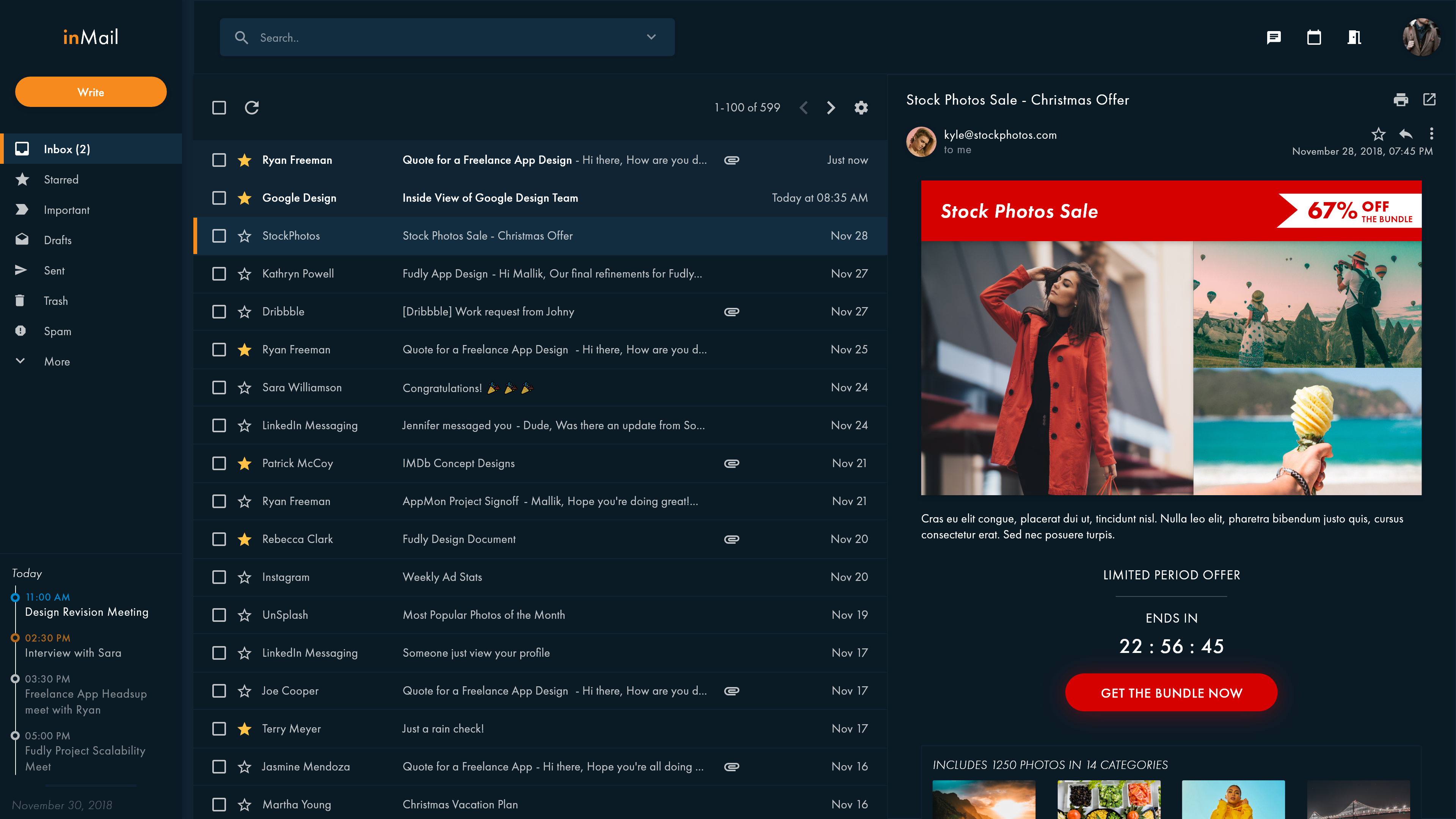 Dribbble - inbox_2x.png by Mallik Cheripally