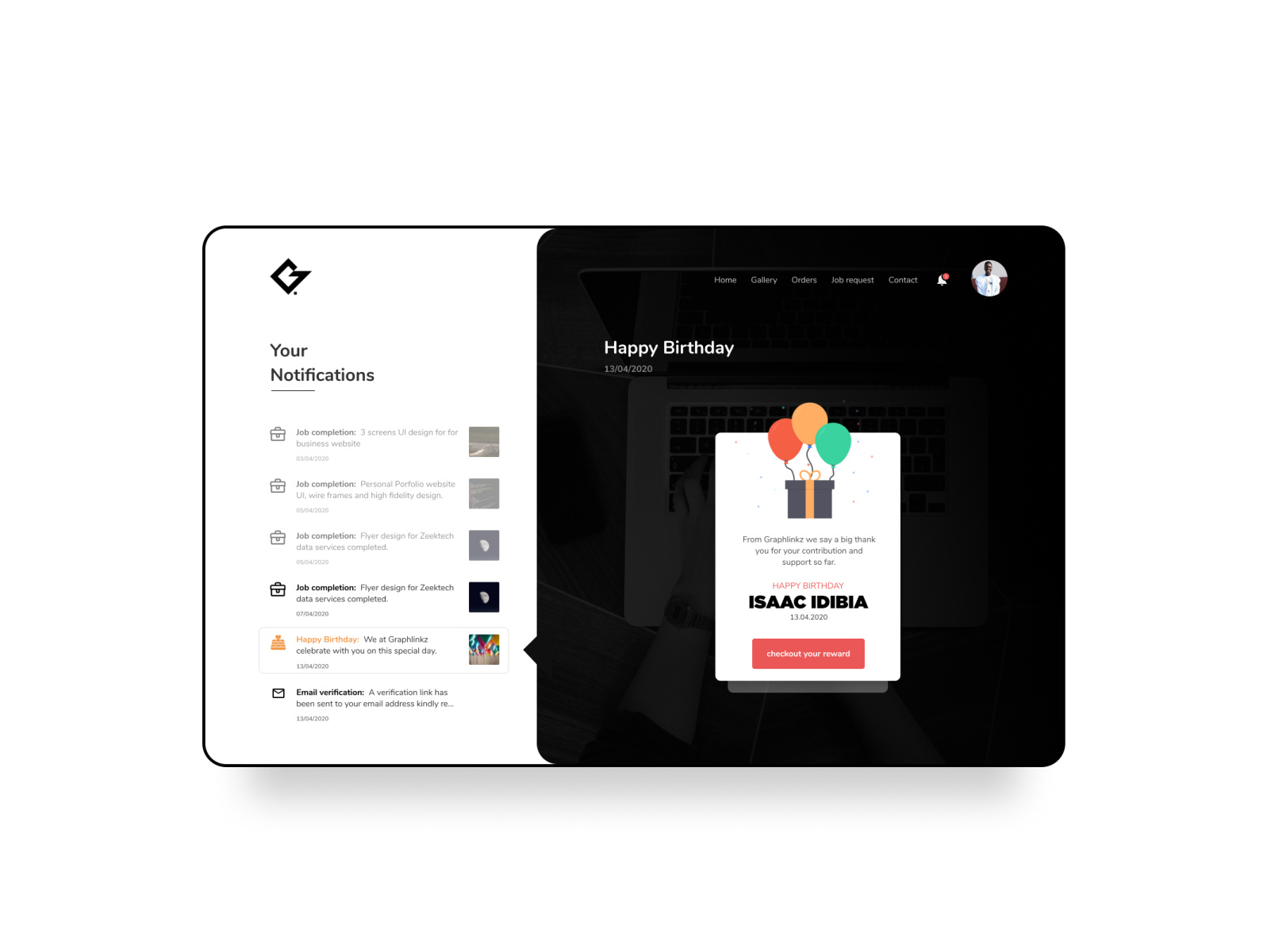 Birthday by solomon rotimi eyitene on Dribbble