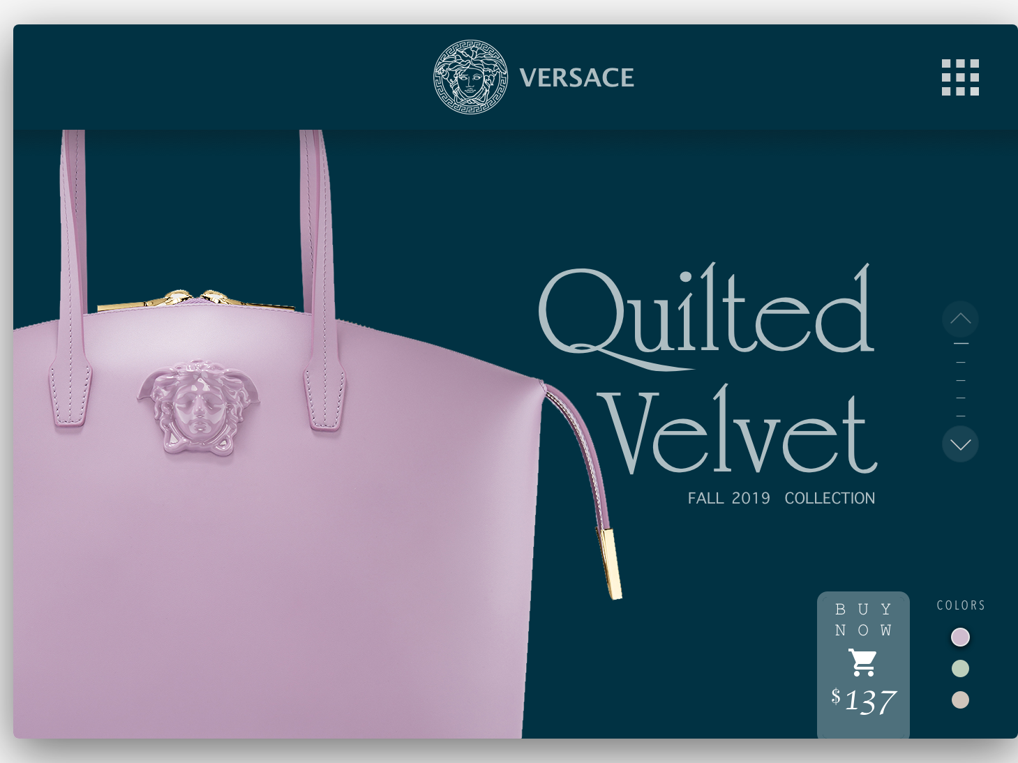 Concept design for Versace landing page. by mohit on Dribbble