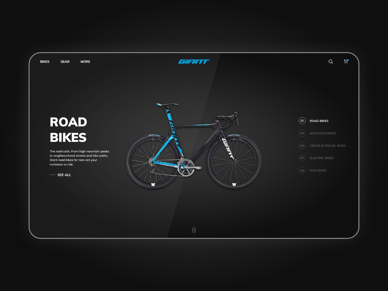 Giant Bikes Website Redesign (Concept) by Georgi Danielyan on Dribbble