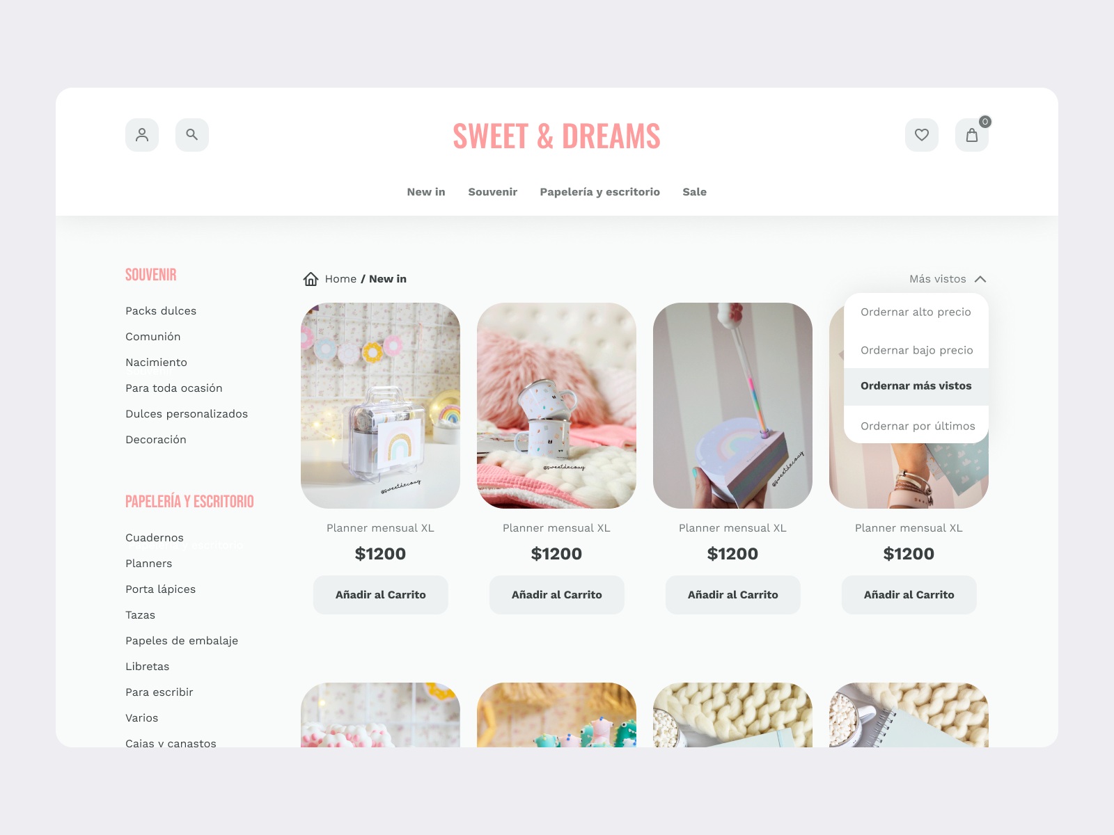 Layout products ecommerce by David Rivadeneyra on Dribbble