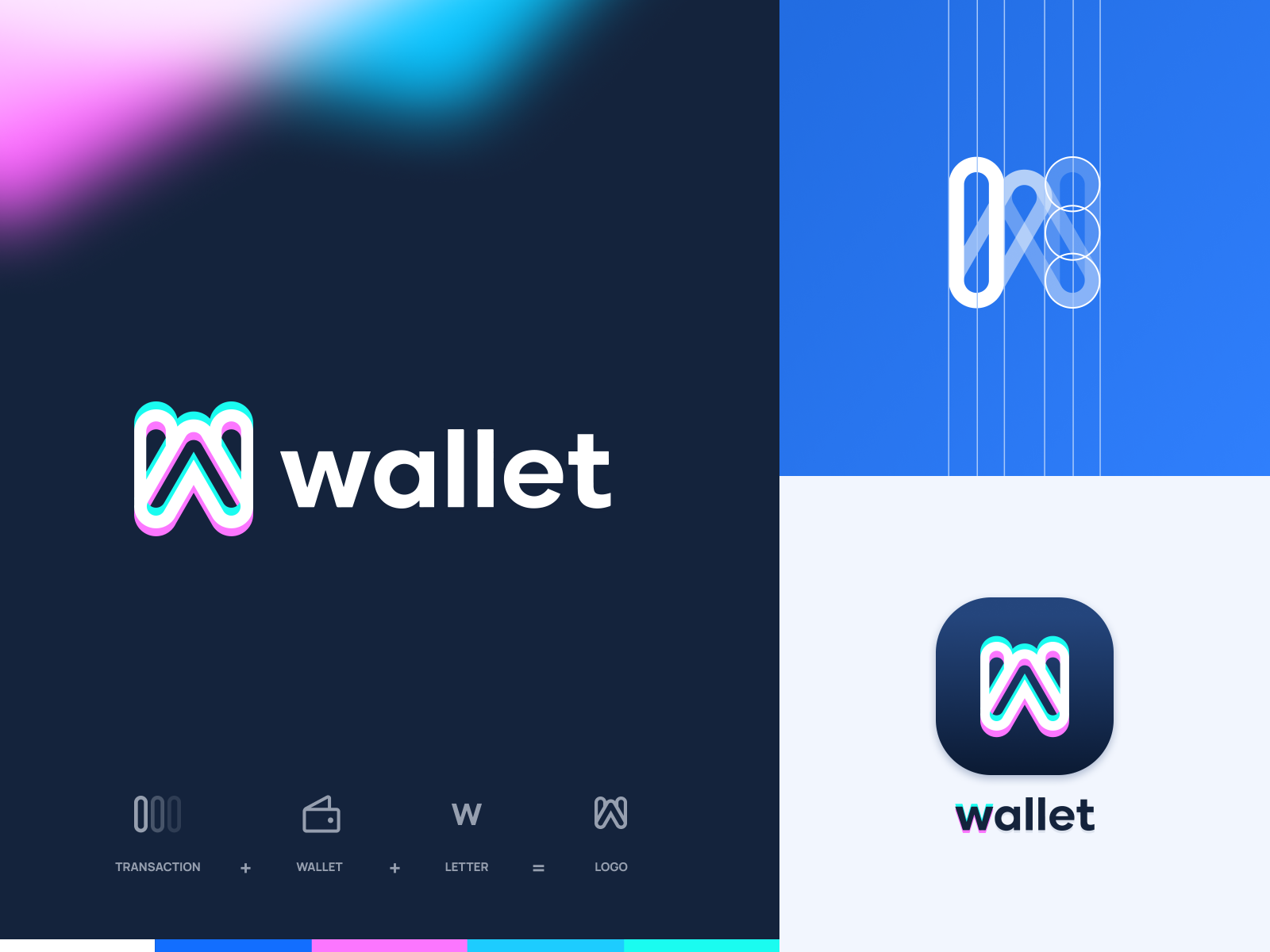 Wallet - A Neobank Logo Design by Lee Jay | Senior Ui Designer on Dribbble