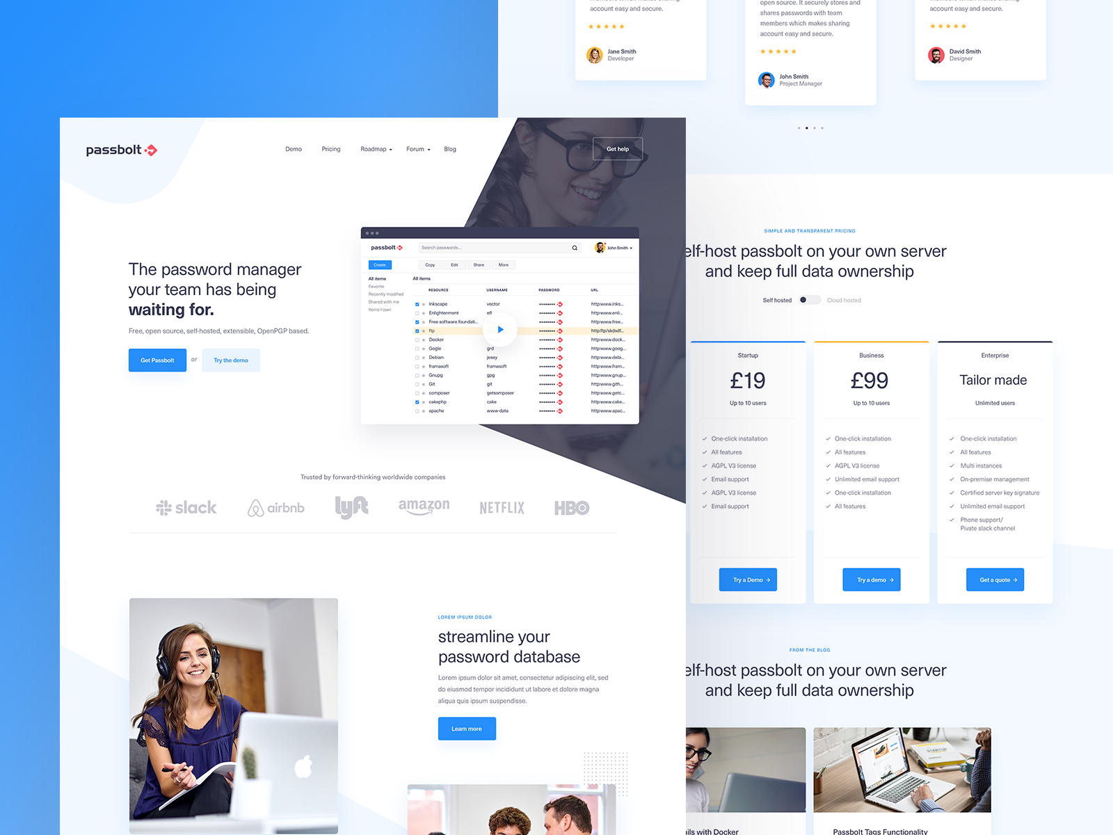 Landing page by Louis Saville on Dribbble