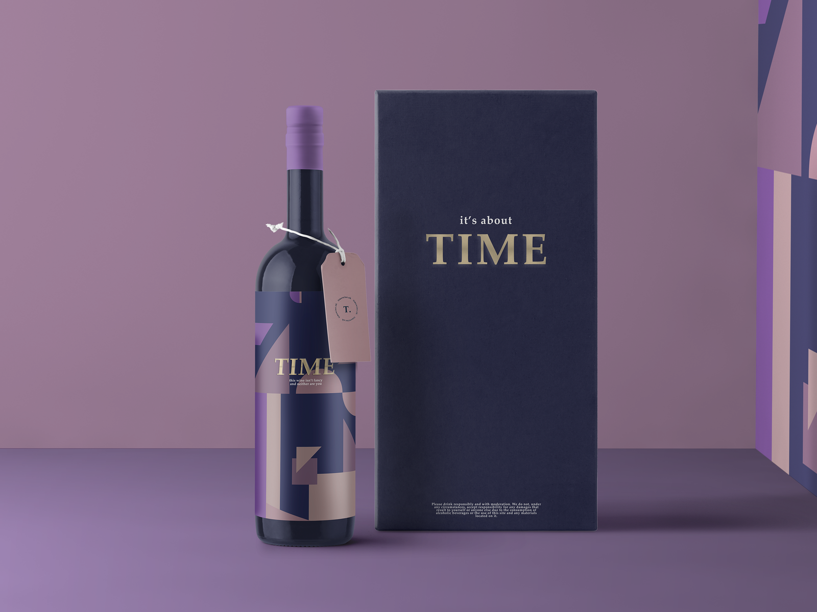 Time Wine Bottle by RohanCreative on Dribbble