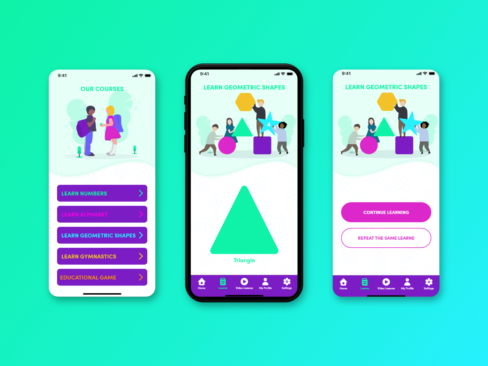 Learne Shapes App by Karen Karapetyan on Dribbble