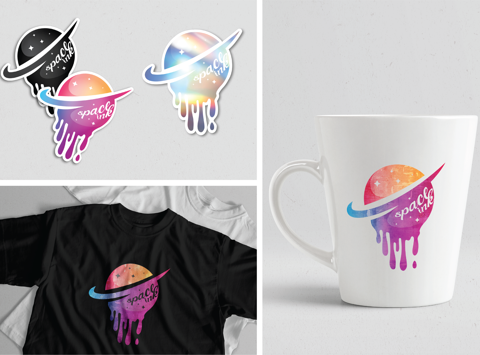 Space Ink merch by Vicky Petrova on Dribbble