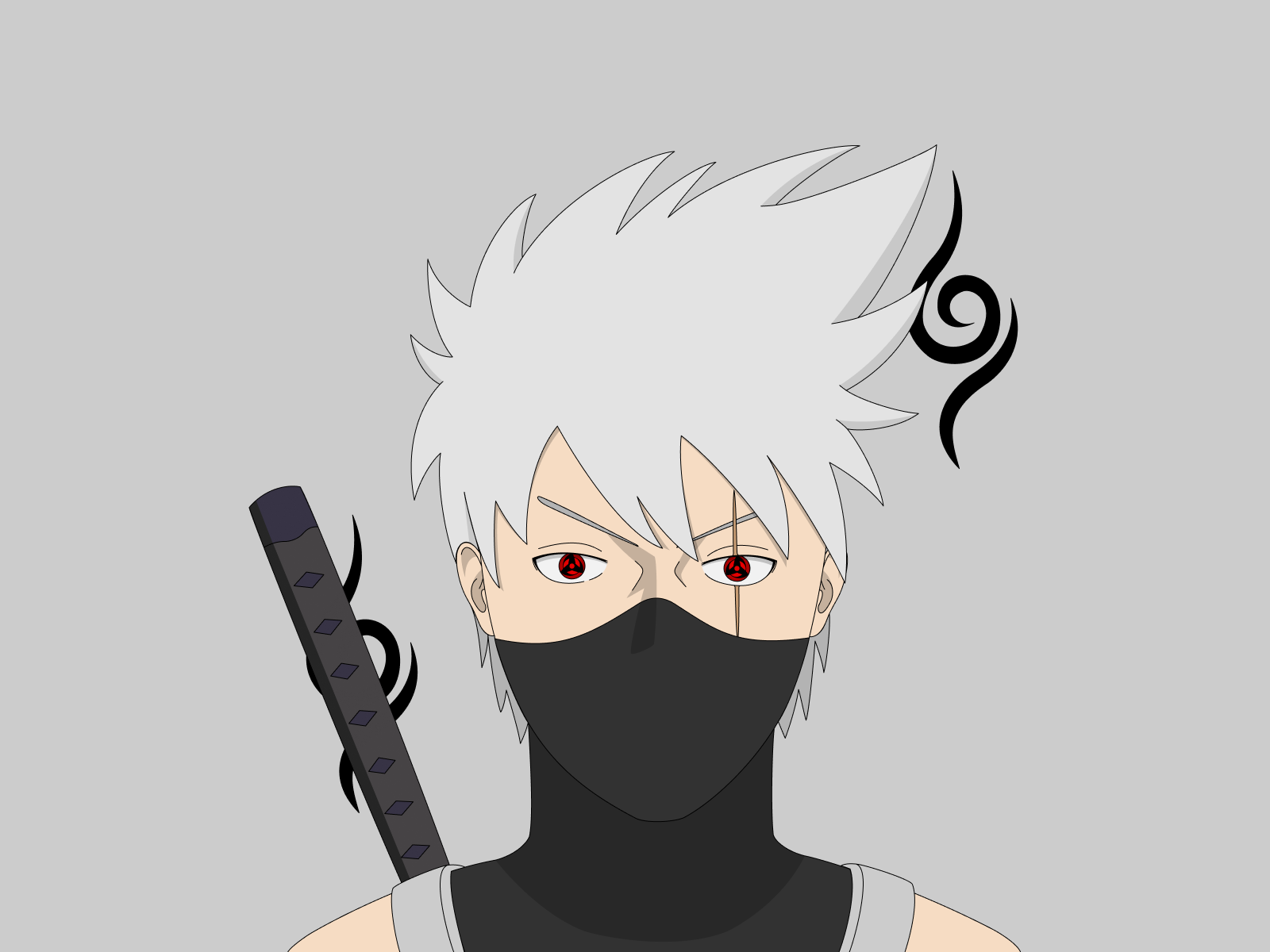 Kakashi As An Anbu ZHILIAO Kakashi Hatake Anbu Canvas Art Poster And