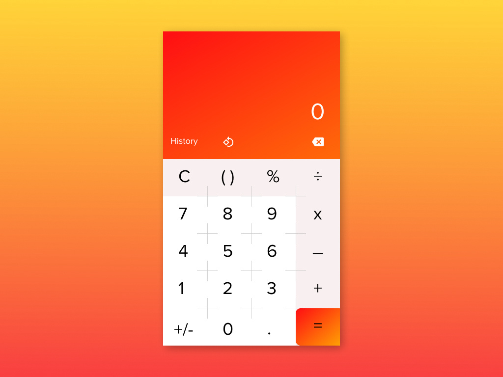 Calculator - Daily UI #004 by Yusuf Bachtiar on Dribbble