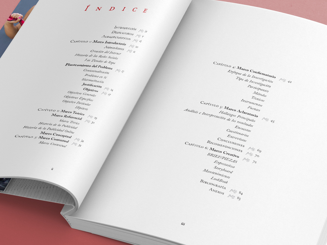 Table Of Contents Layout By Melvyn Paulino On Dribbble
