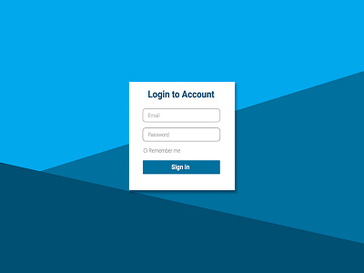 Simple login page design.. by Harshal Kanse on Dribbble