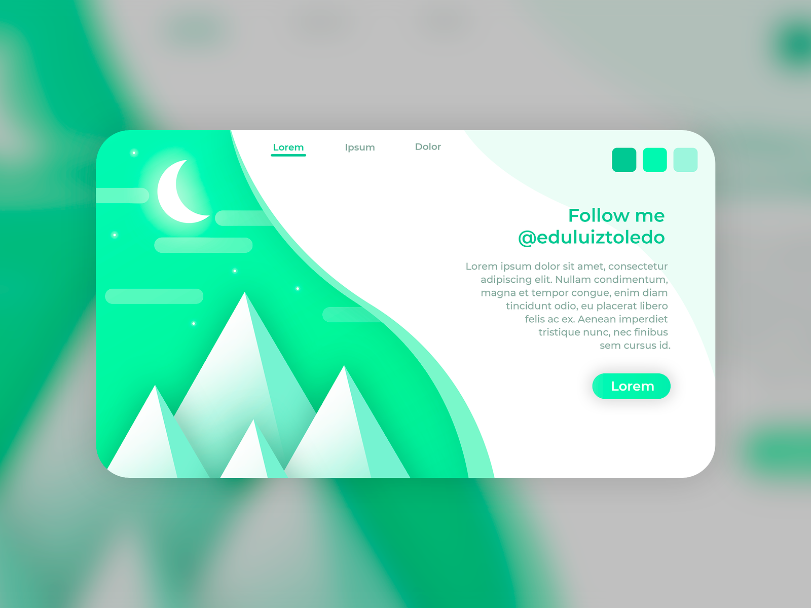 Cyan Layout Project by Edu Sites on Dribbble
