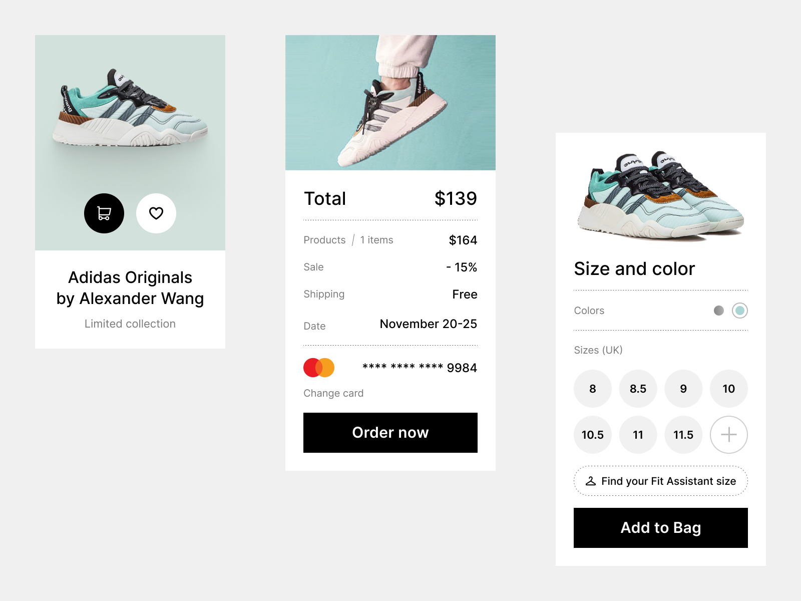 Design elements of the online store by Denis Zagidullin on Dribbble