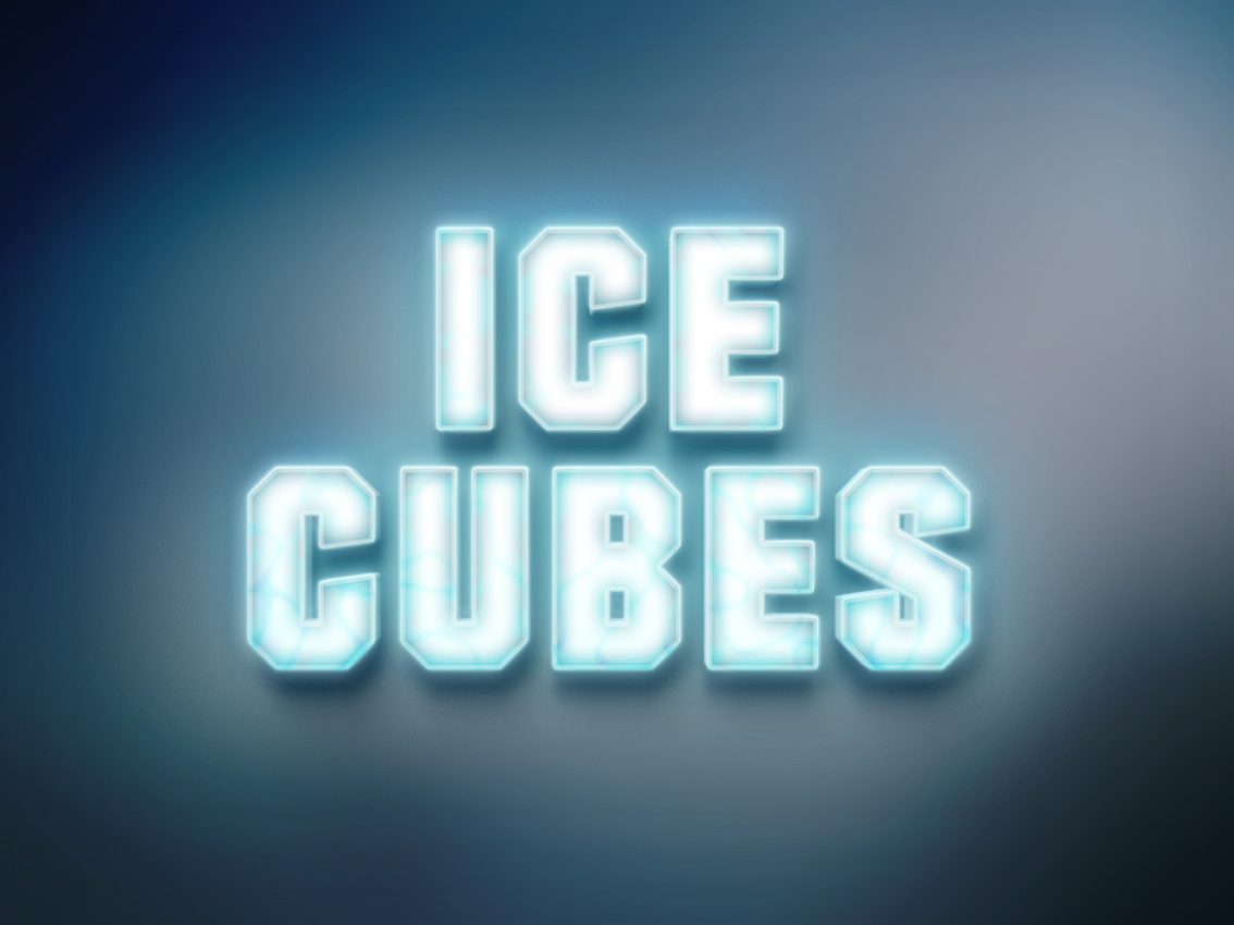 Typography Experiment - Ice effect by DigitalCleo on Dribbble