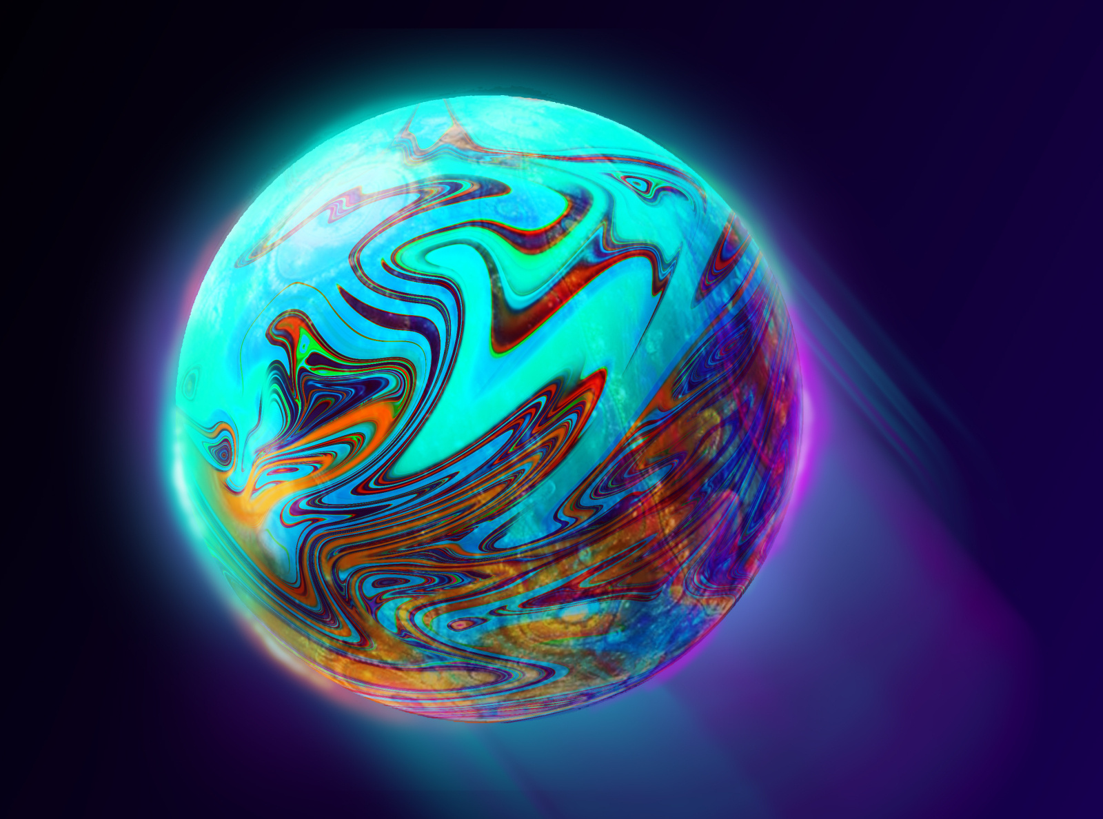 scifi planet rendering by Land Space on Dribbble