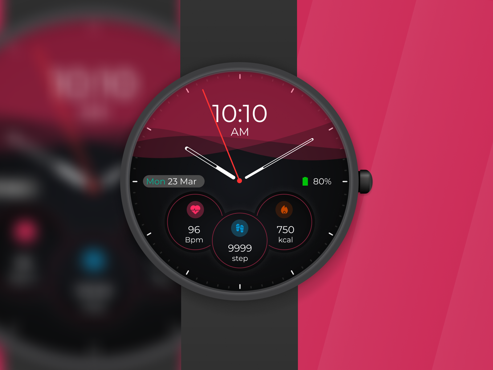 Watch Face Design (Hybrid Concept) by Mayuga Wicaksana on Dribbble