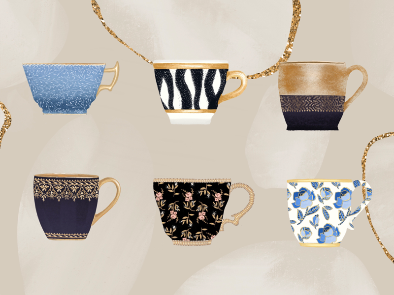 Modern Teacup by Jessica Holmes on Dribbble