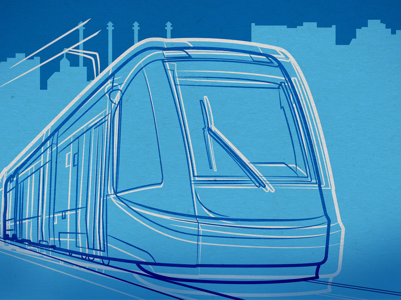 Kansas City Streetcar Illustration by Josh Chavis on Dribbble