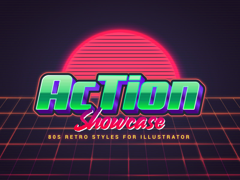 80s Retro Text Effect by Emdadul Huq Minhaj on Dribbble