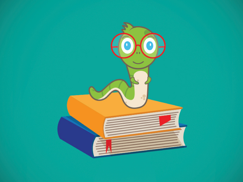 Wally The Book Worm by Joannah Seaborn on Dribbble