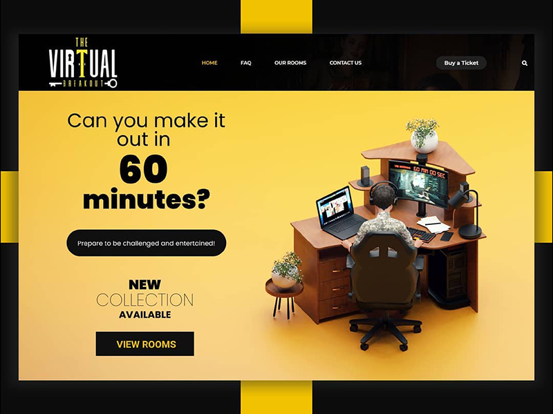 The virtual breakout UI/UX by Aditya Pathak on Dribbble
