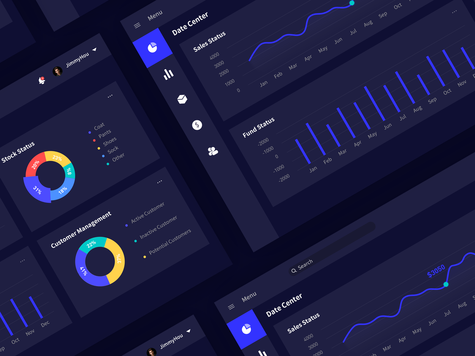 Background data night mode by JimmyHou on Dribbble