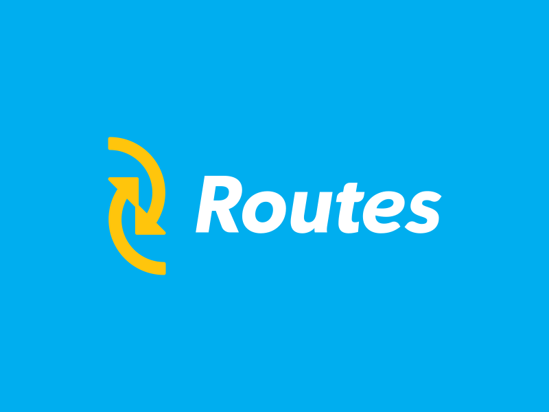 Routes Logo Design by Leo on Dribbble