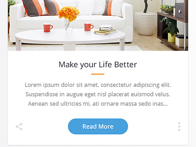 Simple Blog Screen by Ben Tortorelli on Dribbble