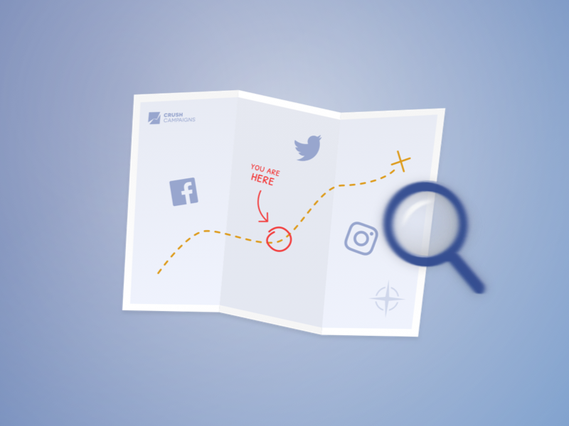 Simple map illustration by Michał Powichrowski on Dribbble