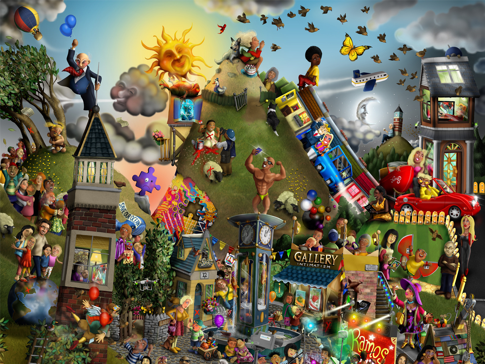 "The Times of Rhymes" - Adam Parsons art by Adam Parsons on Dribbble