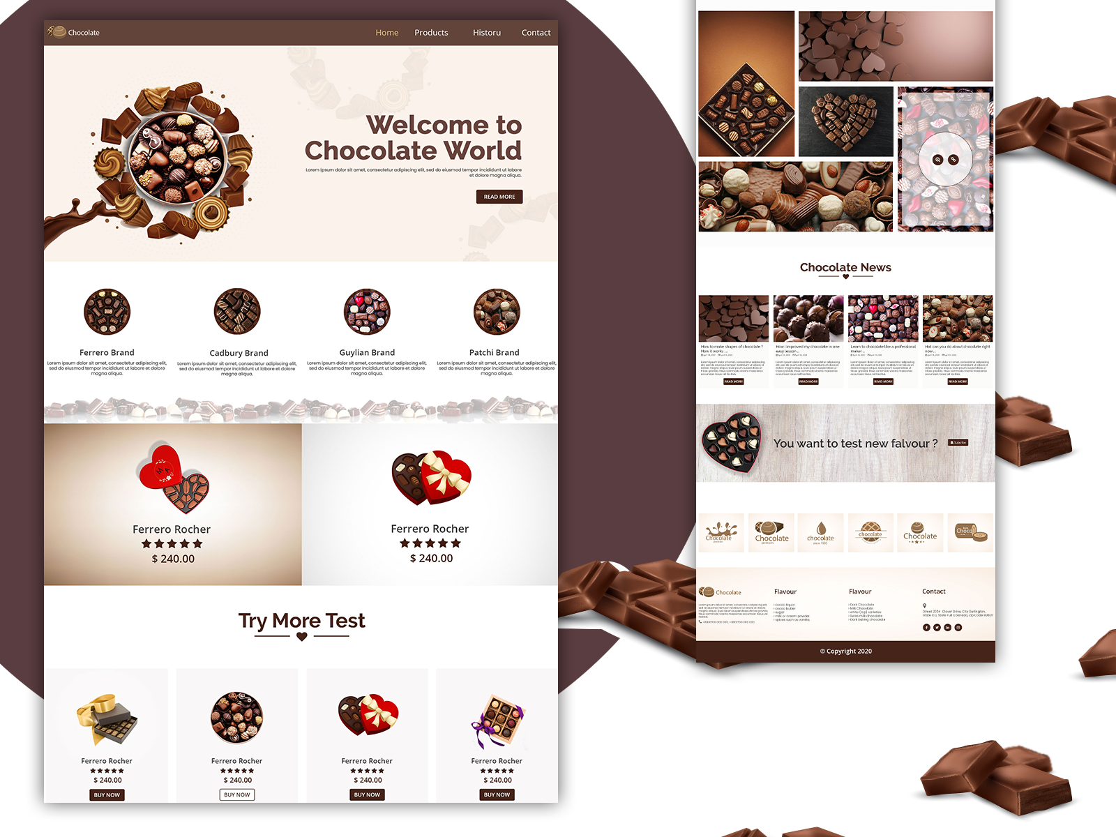 Chocolates UI Design by Rashed Hassan on Dribbble