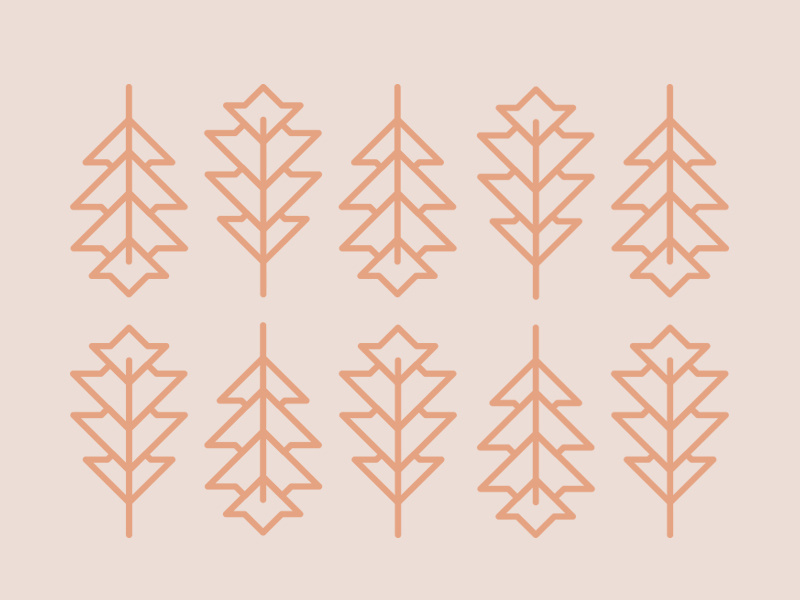 Leaf Pattern by Heidi Vazquez on Dribbble