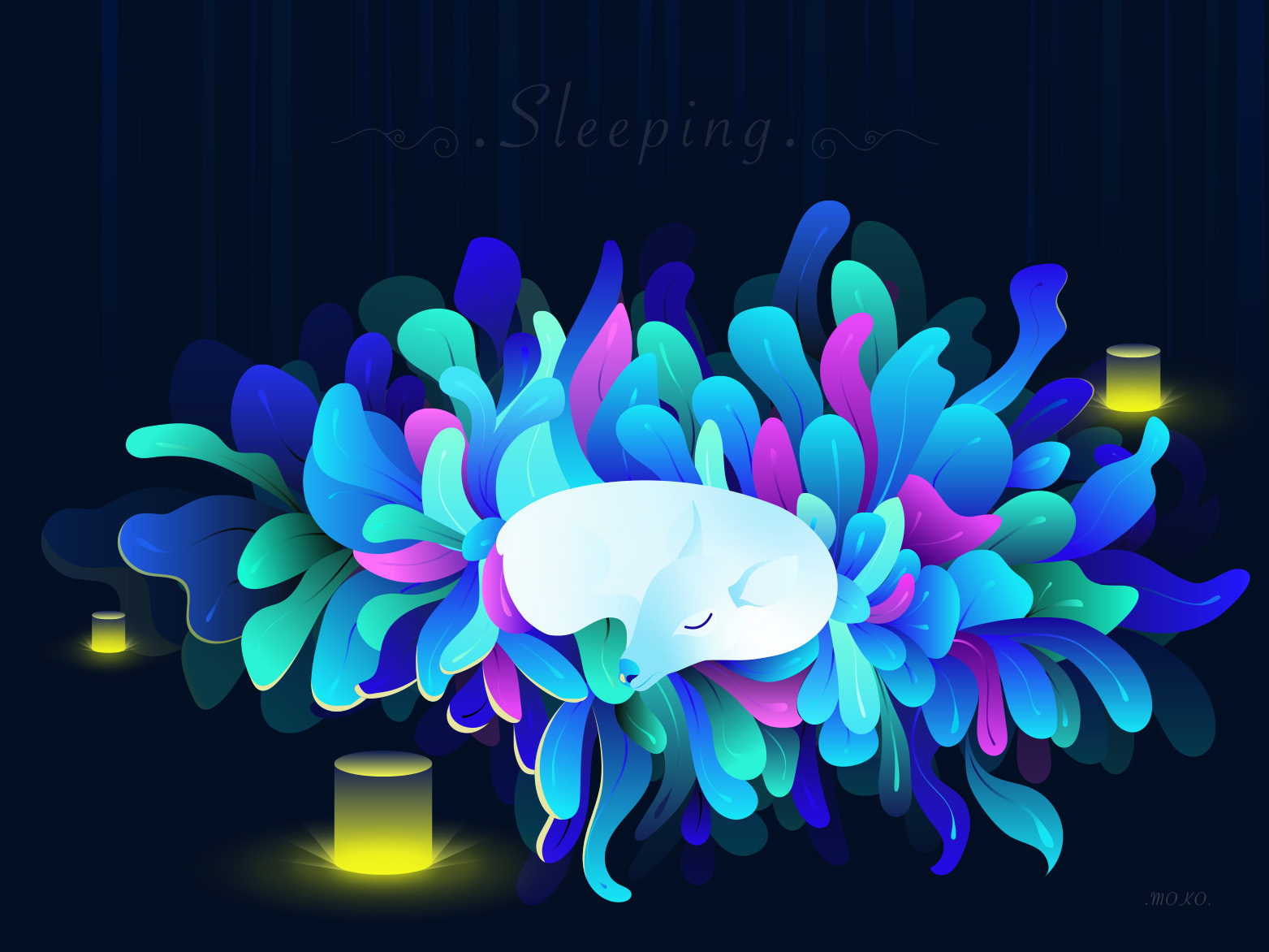 Sleeping by Moko on Dribbble