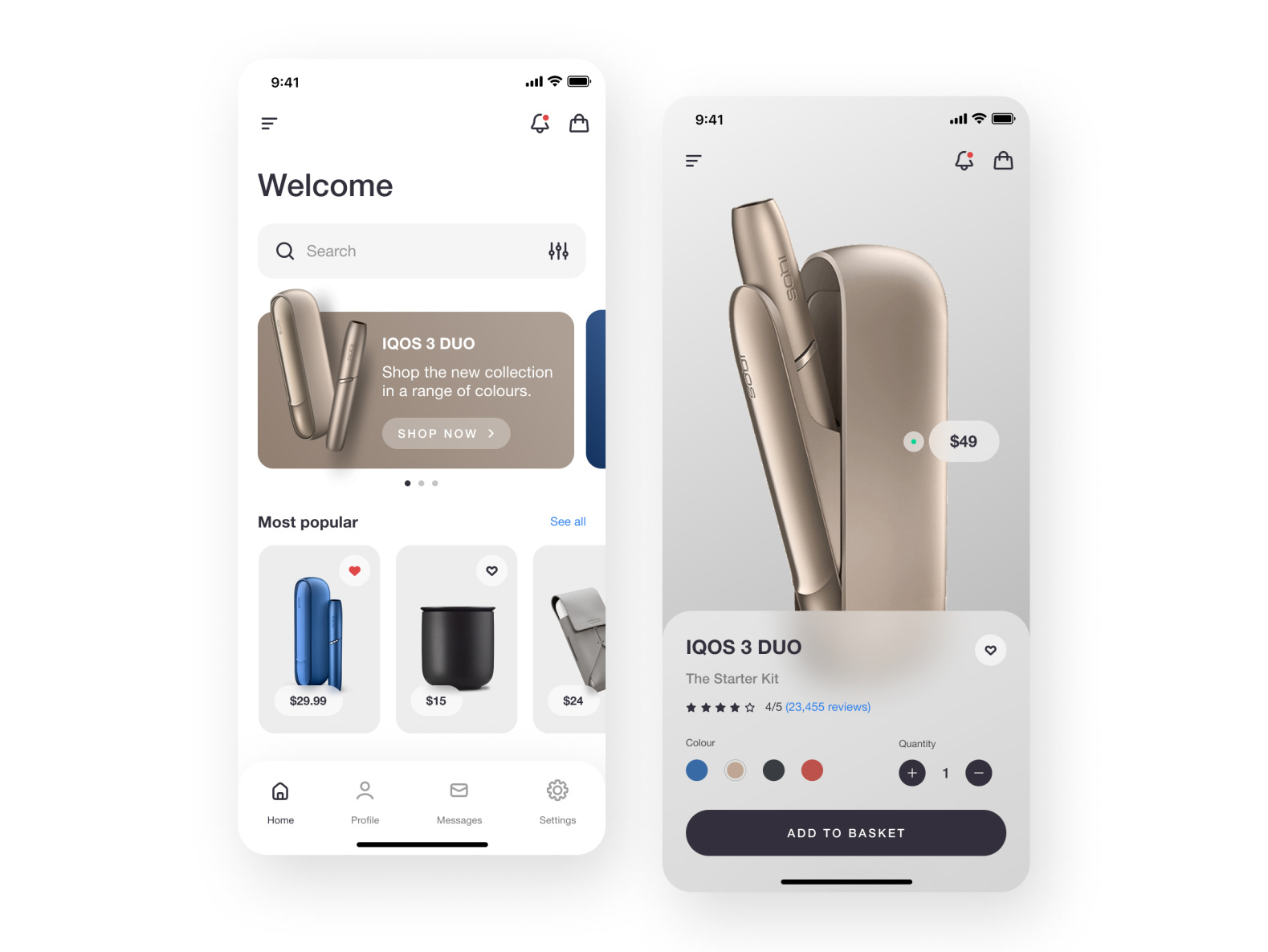 IQOS App Concept by Ineshka De Silva on Dribbble