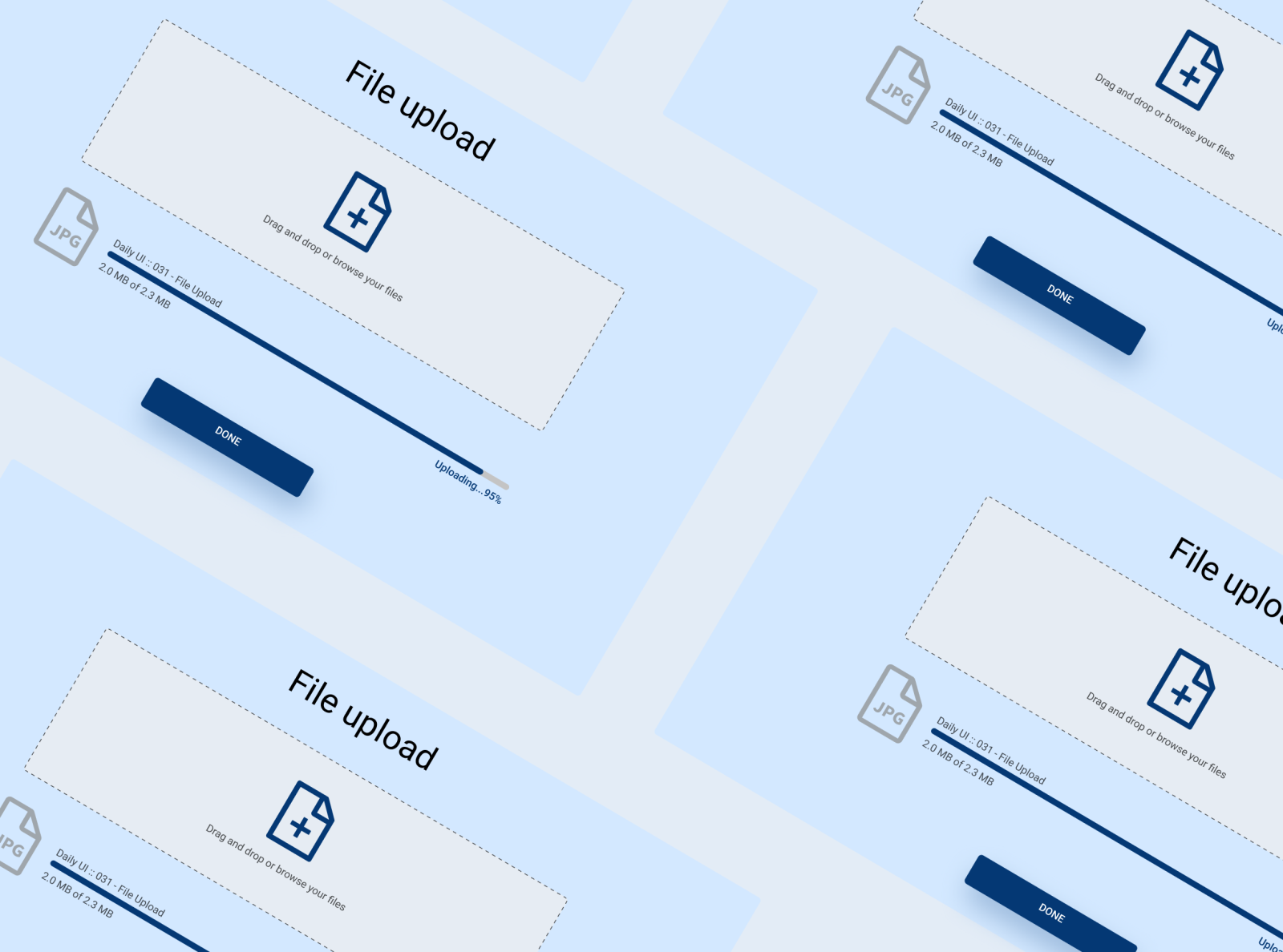Daily UI :: 031 - File Upload by Laurent Mbuyu on Dribbble