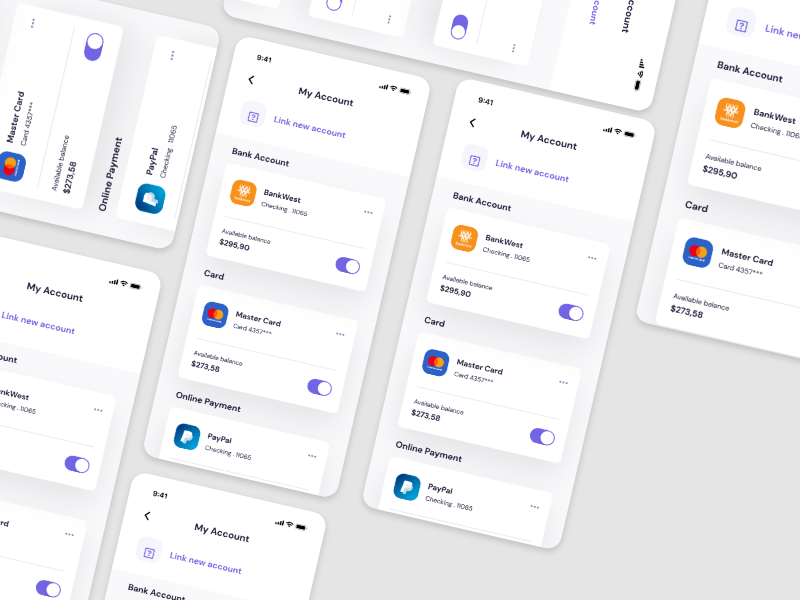 My Account Screen – Bank App UI KIT – Android Studio by Rohan Surve on ...