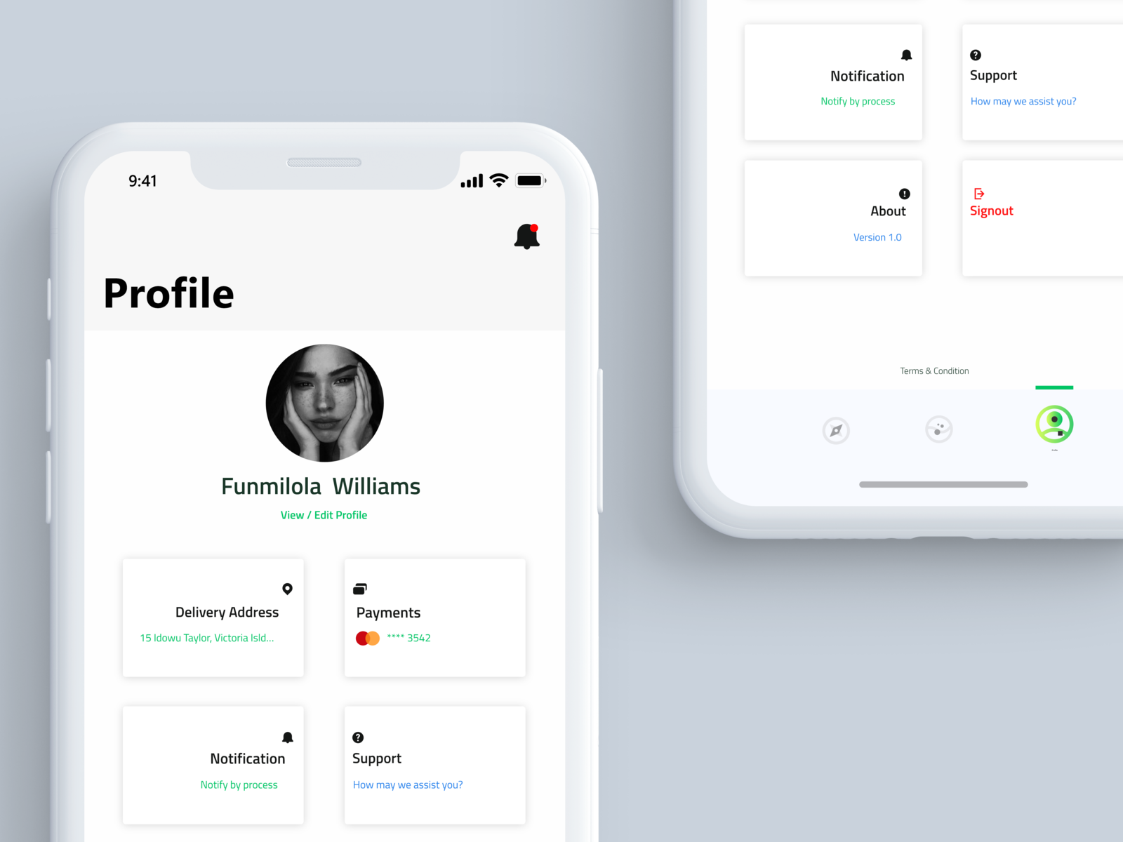 Laundry App UI (contd.) by scarphase on Dribbble