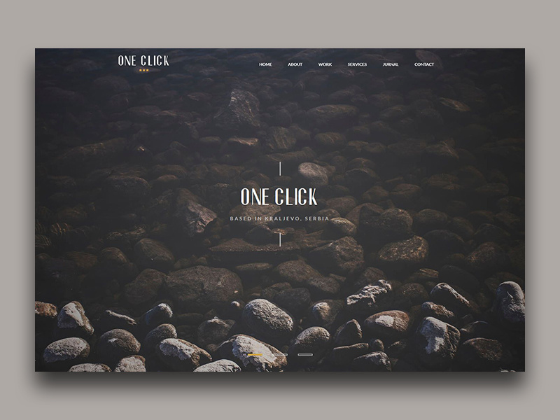 One Click – Parallax One Page WordPress Theme by Ivan Grozdić on Dribbble