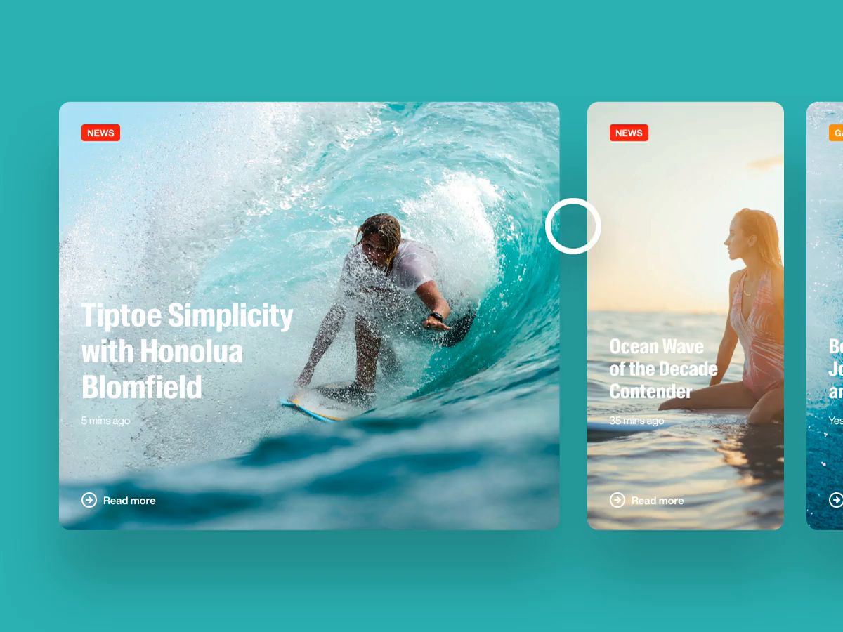 Carousel Menu UI by Salesi Morris | Dribbble