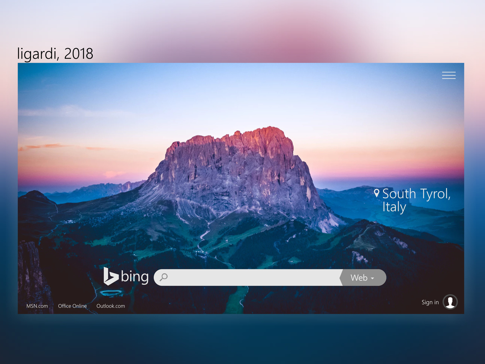 bing.com UI redesign by Lazuardyas Zhafran Ligardi on Dribbble