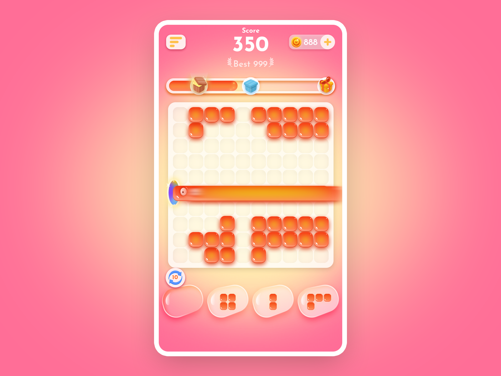 Block game ui design by 徐健君 on Dribbble