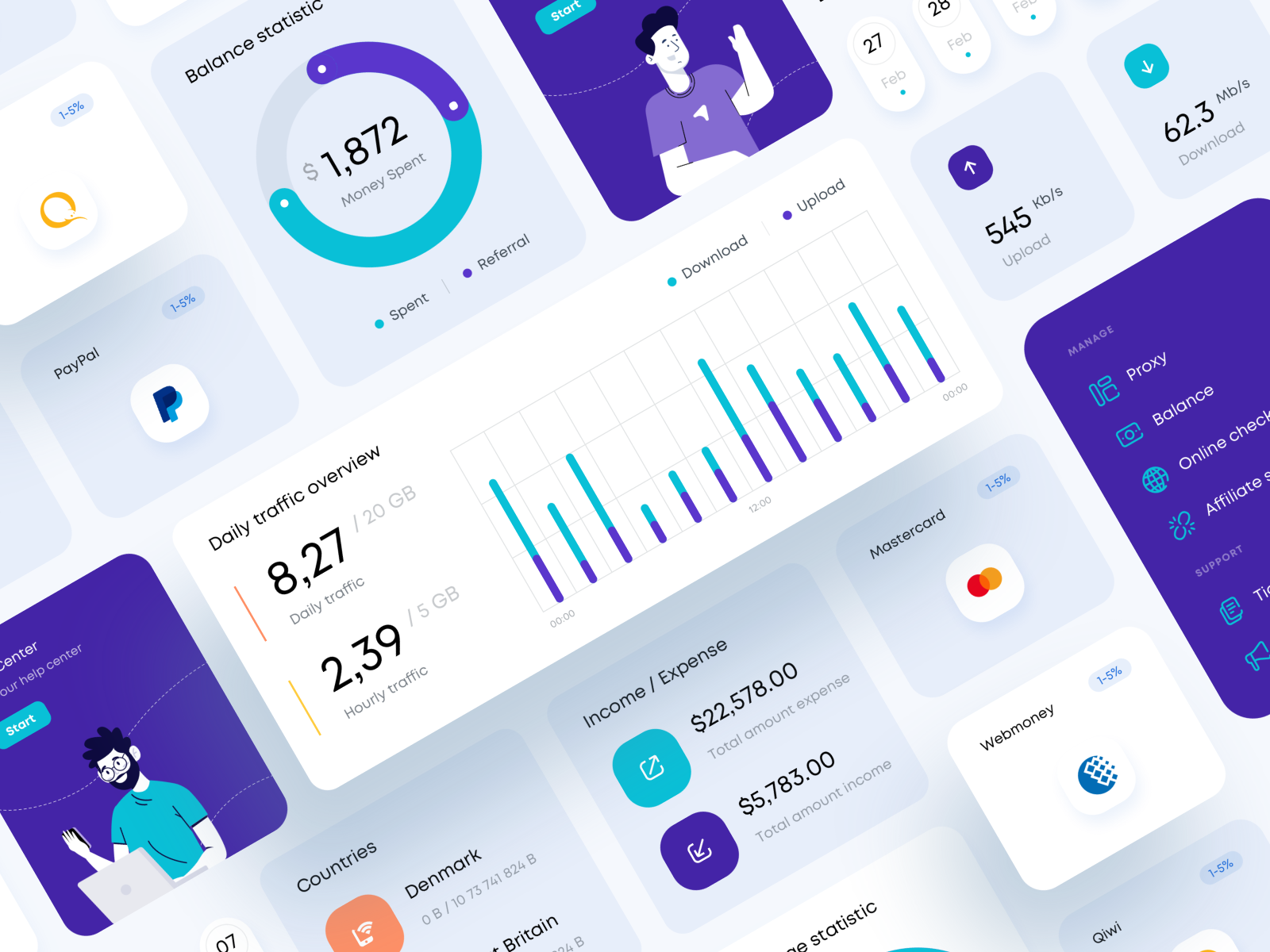 Airnow – UI Widgets by Anton Avilov for Anthony's Lab on Dribbble