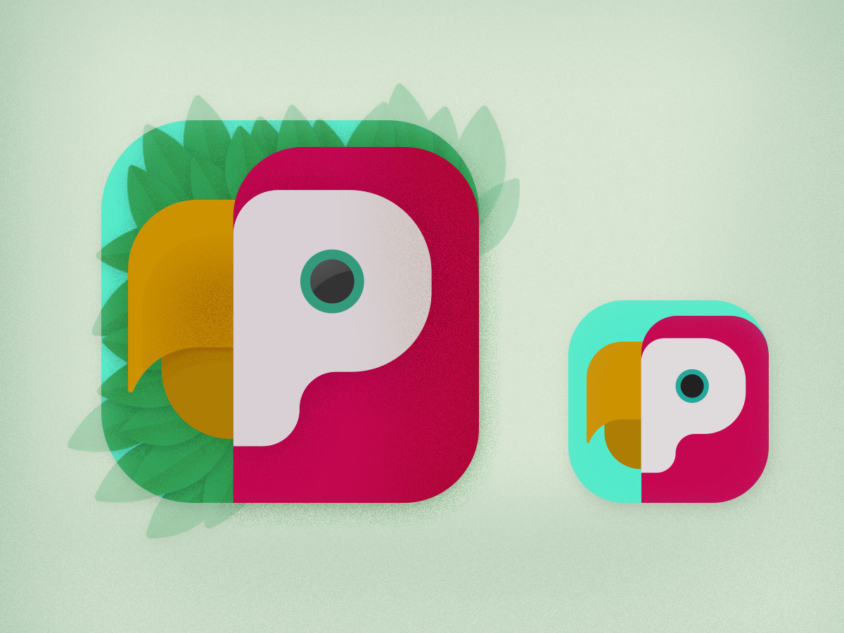 Parrot App Icon by Emanuel Popa on Dribbble