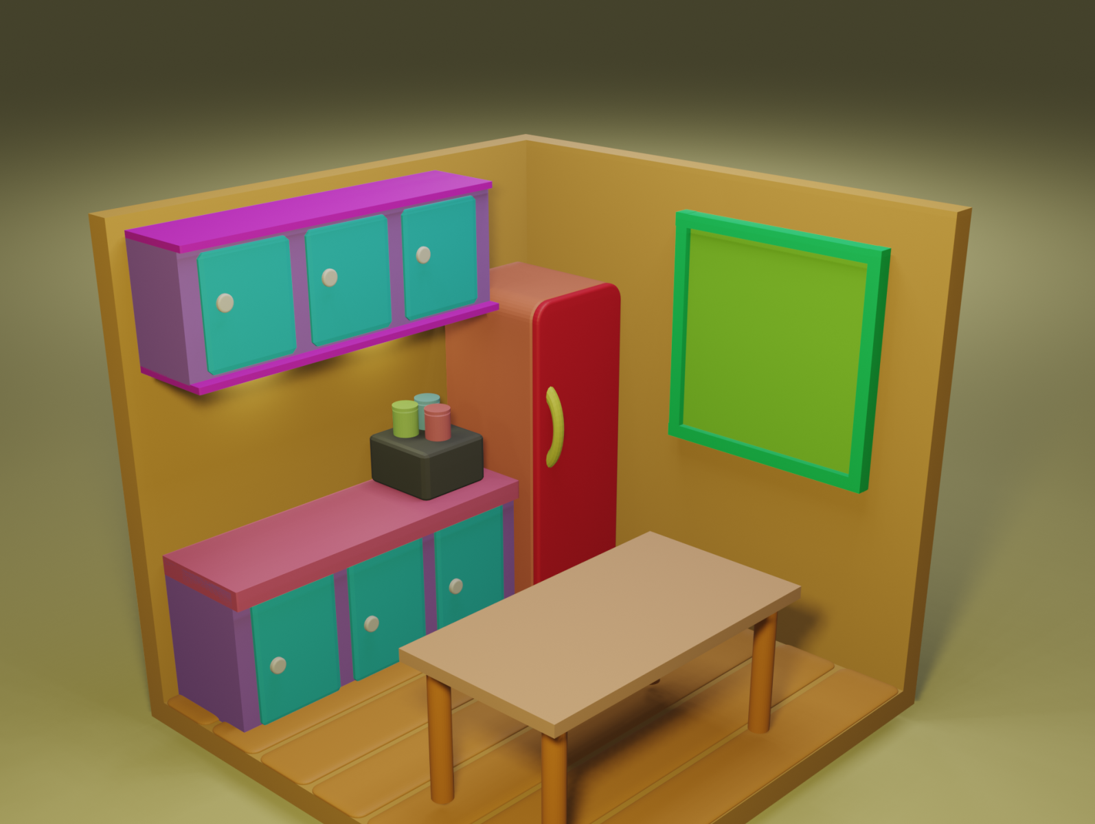 Blender 3D Kitchen by eigen. by Dileepa Chandima on Dribbble