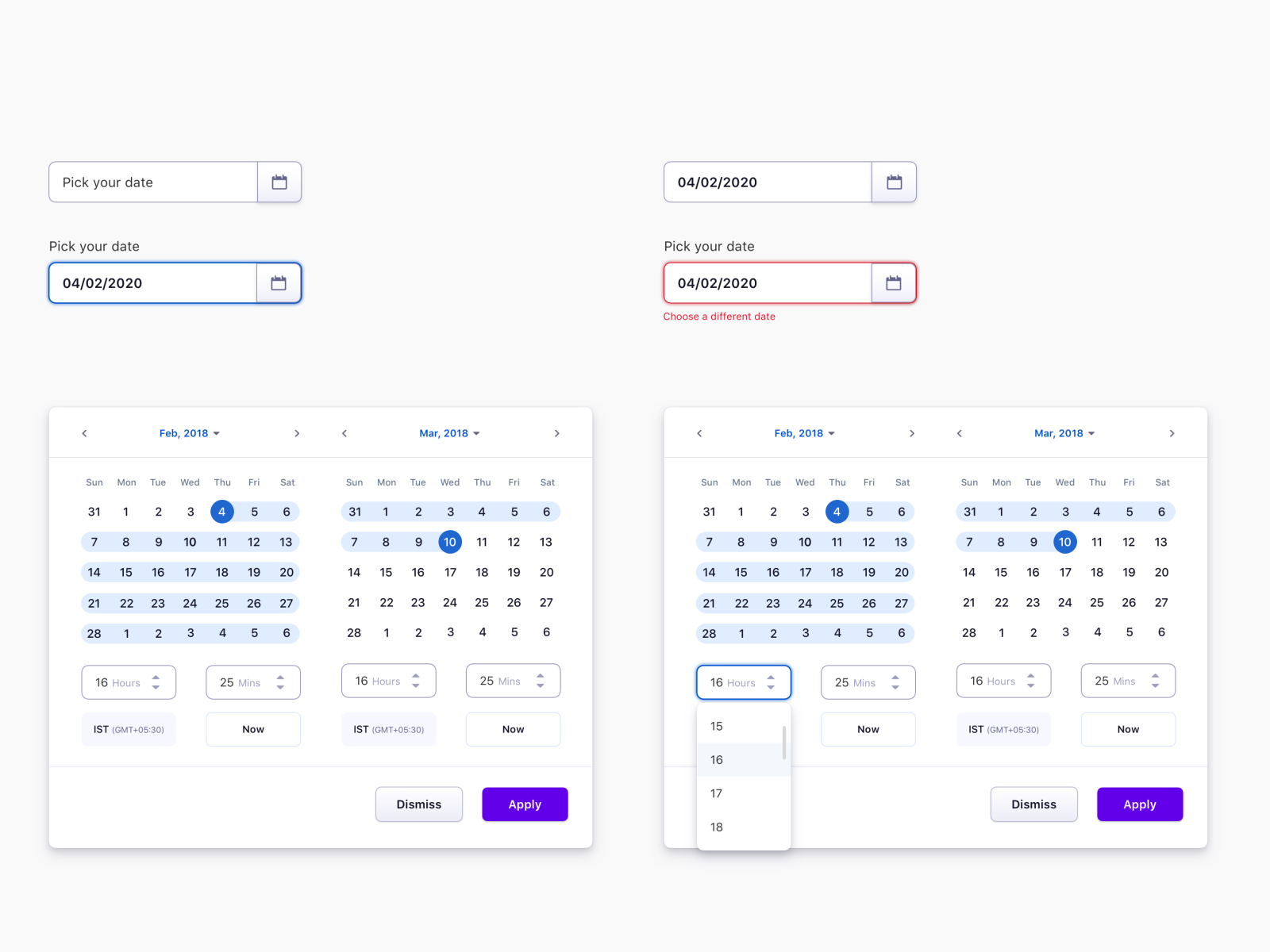 Date Picker by Max | Dribbble