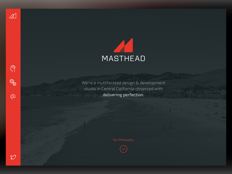 Masthead Home by Tony Gines on Dribbble
