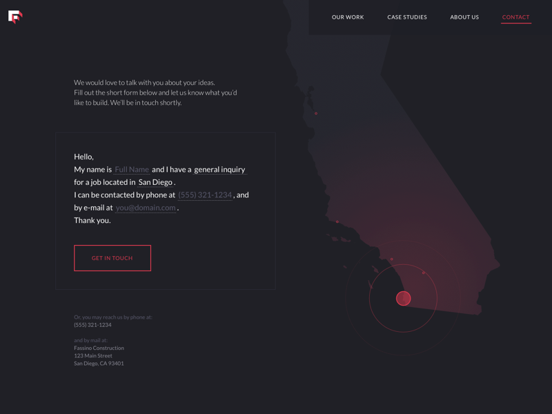 Browse thousands of Contact Us Map images for design inspiration | Dribbble