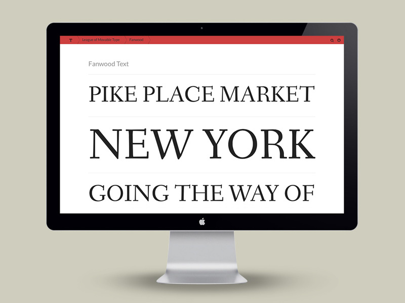 Font Lens Type Specimen View by Ian Cox on Dribbble