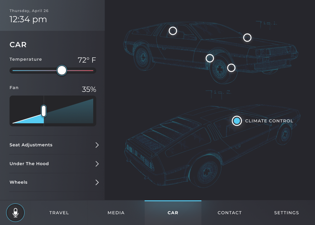 Car UI by Mel Shields on Dribbble